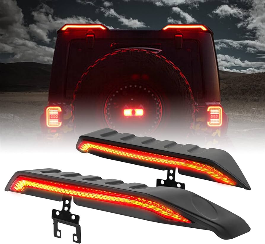 JKB JL and JT Brabus-Design Hardtop DRL Rear Roof Lights (Set of 2) for ...