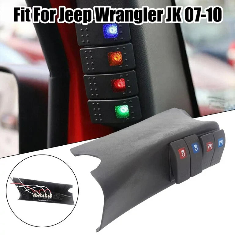 JKB JK (3.8L) 4-Channel Button Switches for Jeep Wrangler