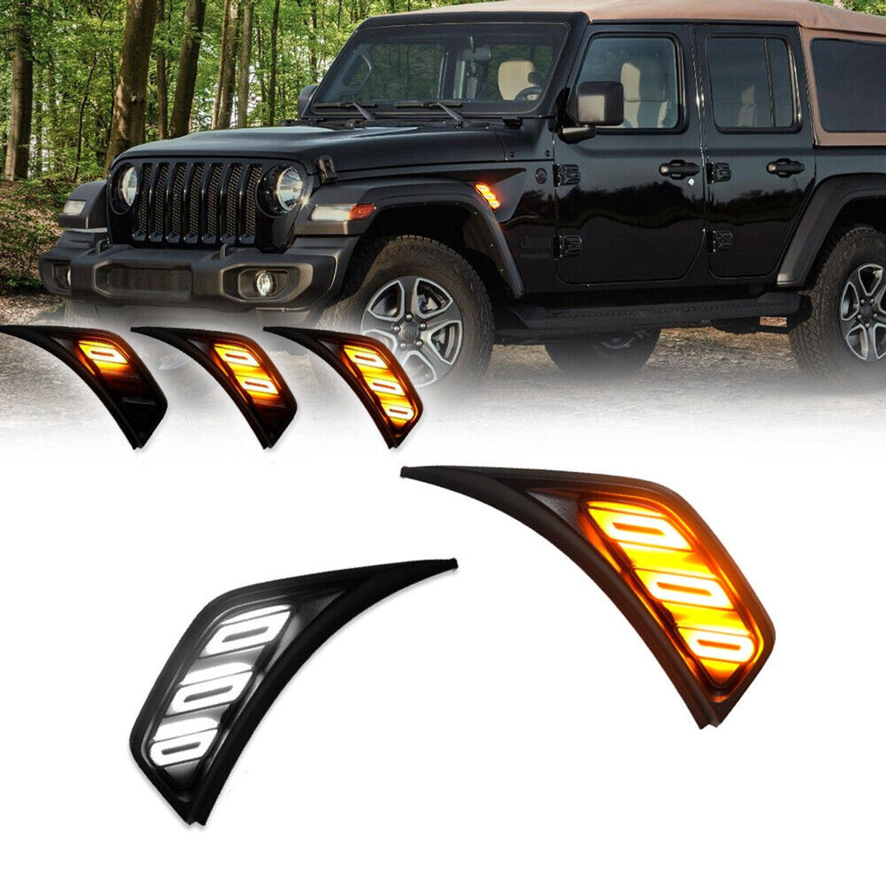 JKB JL Fender Backside Turn Signal for Jeep Wrangler