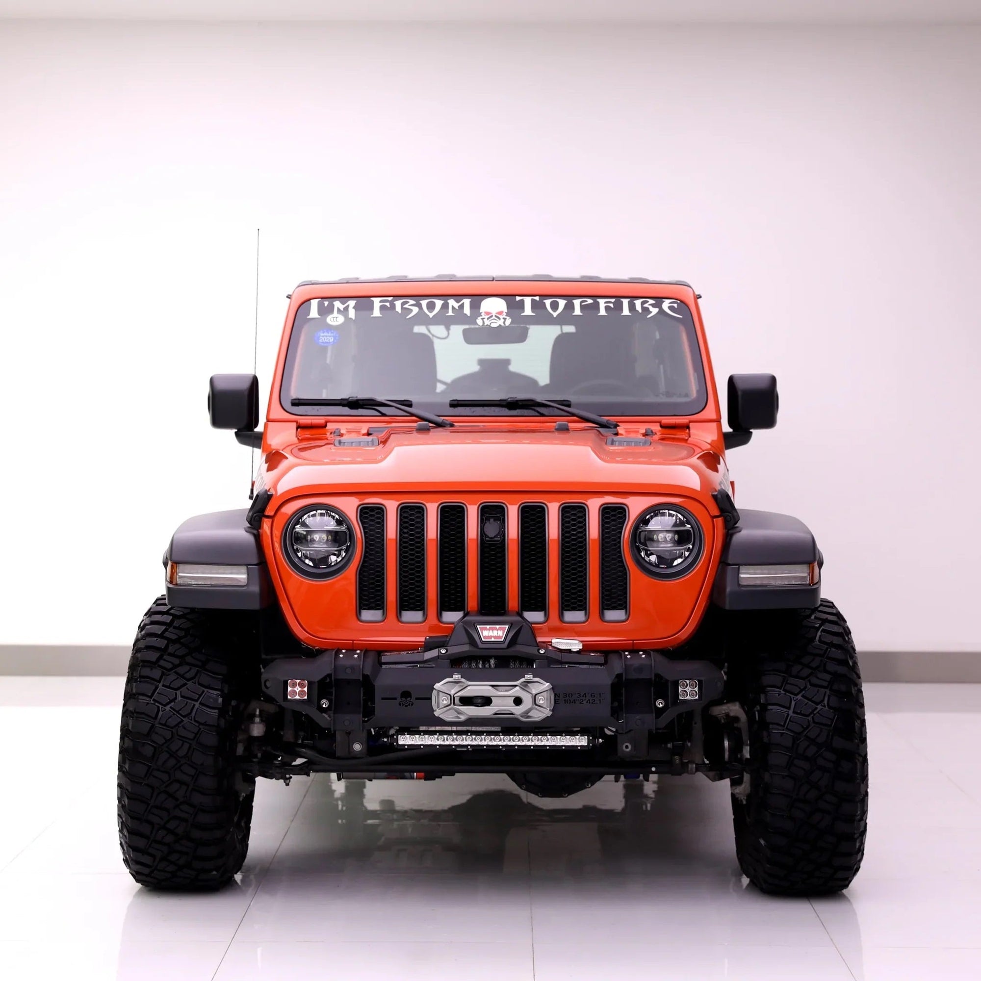 JKB JK Topfire-Design Aluminum Front Bumper for Jeep Wrangler
