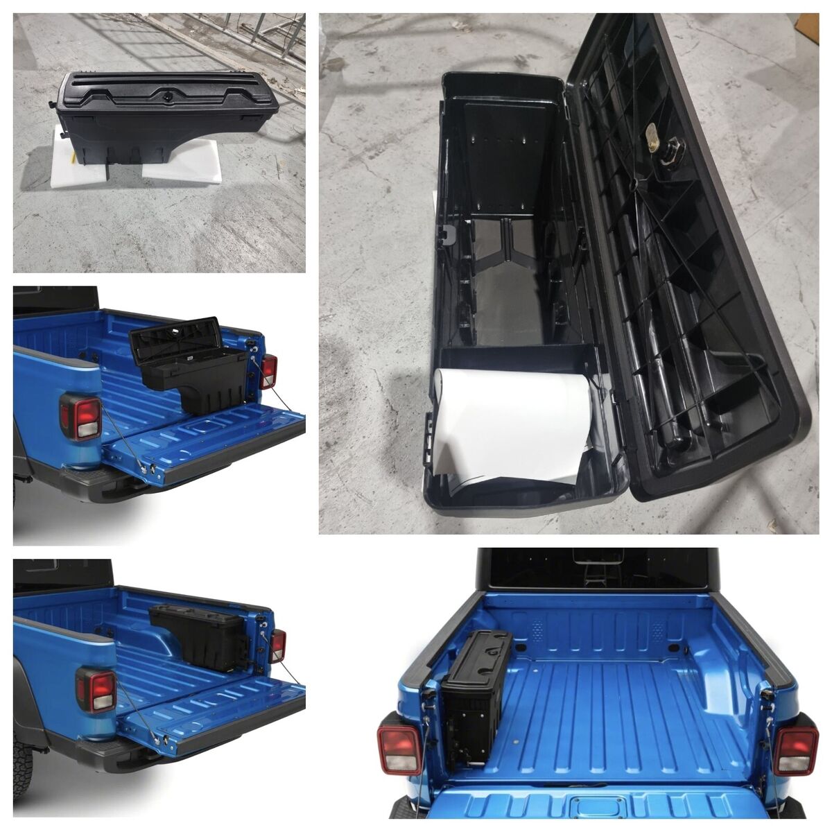 JKB JT Bed Side Storage Boxes for Jeep Wrangler